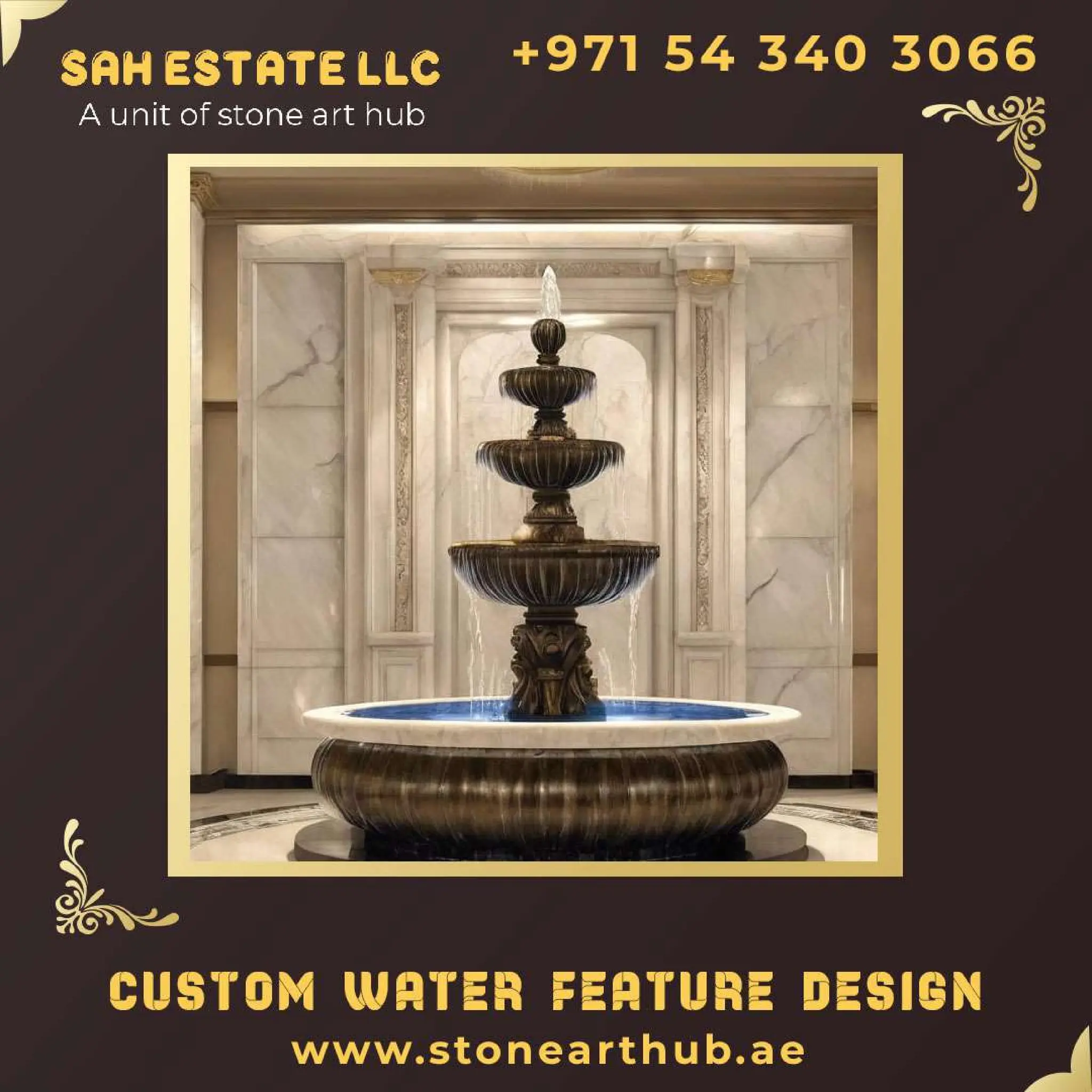 Custom Water Feature Design - SAH ESTATE LLC | PDF