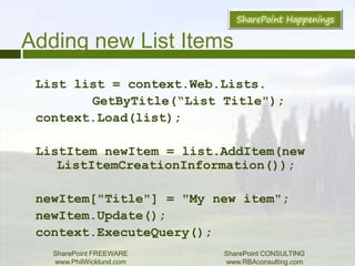 Custom SharePoint 2010 solutions without server access | PPTX