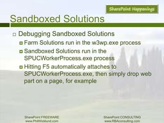 Custom SharePoint 2010 solutions without server access | PPT