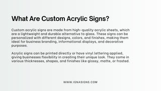 Custom Acrylic Signs The Perfect Choice for Modern Business Branding.pdf