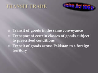 Customs Act 1969 | PPTX