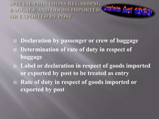 Customs Act 1969 | PPTX