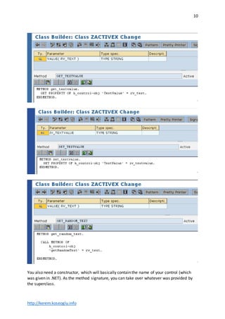 Embedding custom ActiveX controls into SAP GUI | DOCX | Operating Systems | Computer Software ...