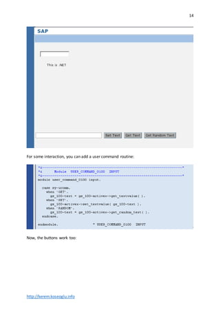 Embedding custom ActiveX controls into SAP GUI | DOCX | Operating Systems | Computer Software ...