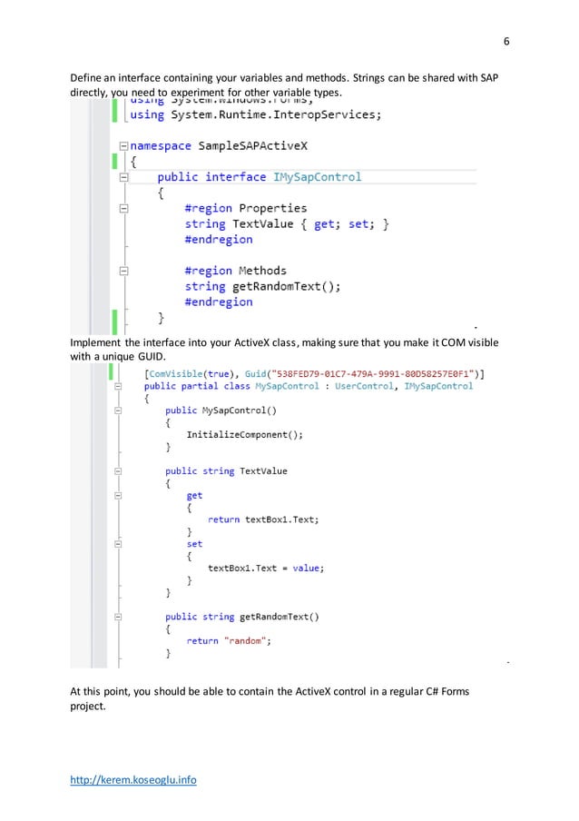 Embedding custom ActiveX controls into SAP GUI | DOCX | Operating Systems | Computer Software ...