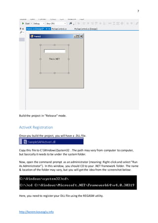 Embedding custom ActiveX controls into SAP GUI | DOCX | Operating Systems | Computer Software ...