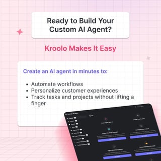 Explore Custom AI agents with kroolo.PDF