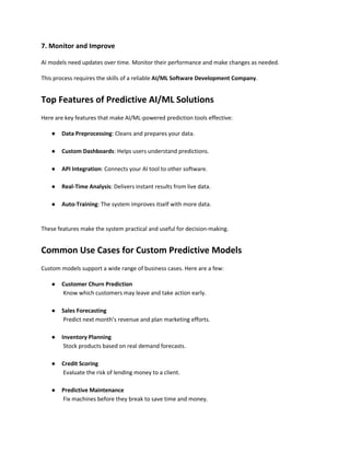 AI/ML Software for Predictive Data Analytics | PDF