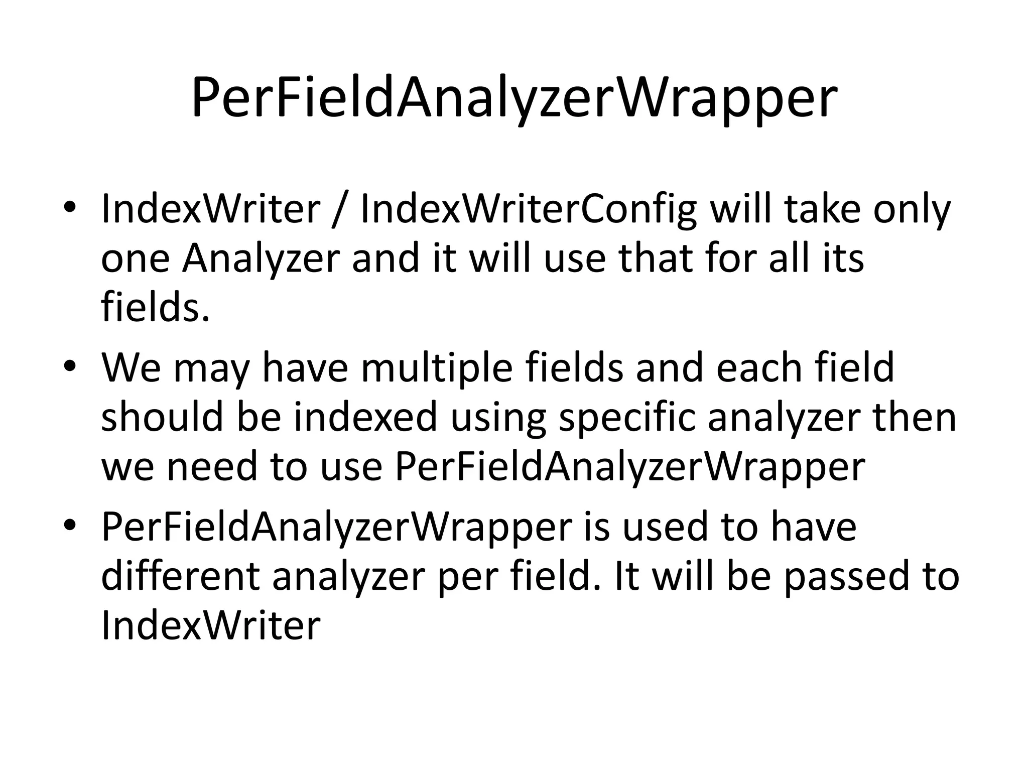 Custom analyzer using lucene | PPTX