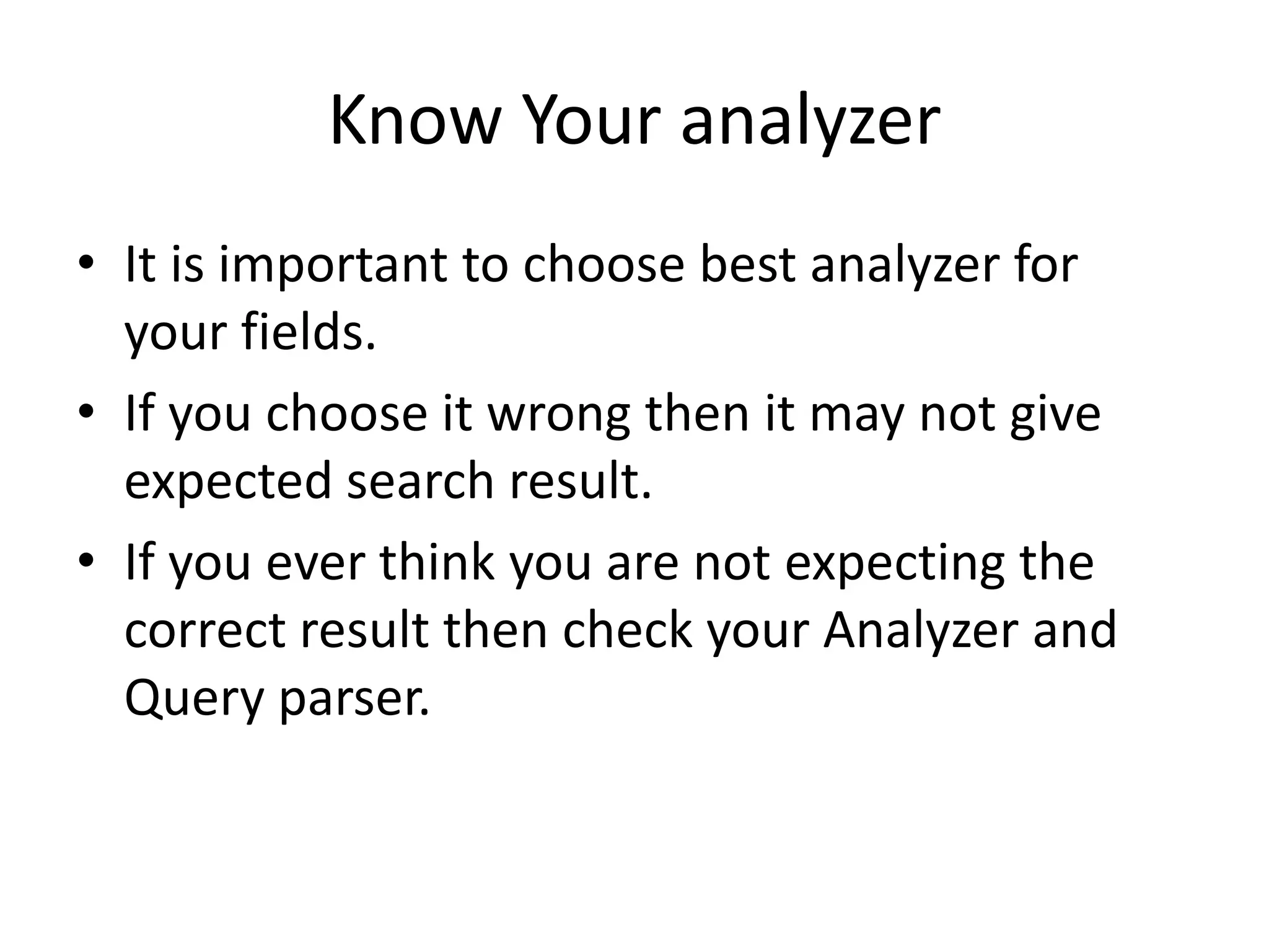 Custom Analyzer Using Lucene Ppt
