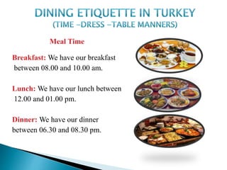 Custom and Etiquette in Turkey | PPTX