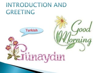 Custom and Etiquette in Turkey | PPT