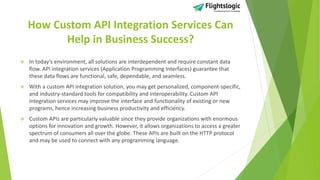 Custom API Integration.pptx | Internet | Computing