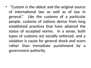 customary 4.pptx for law students only benefits. | PPTX
