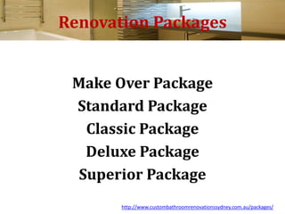Renovation Packages | PPTX