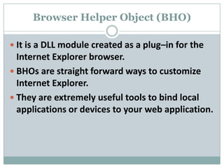 Custom bho development | PPTX