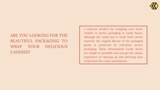 Custom candy boxes | PPTX