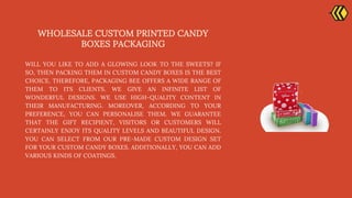 Custom candy boxes | PPTX
