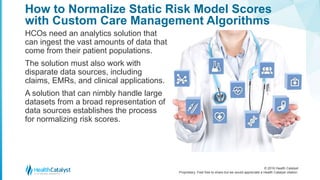 Custom Care Management Algorithms that Actually Reveal Risk | PPT