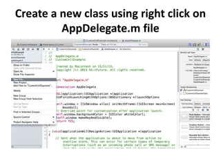 Custom cell in objective c | PPTX | Computing | Technology & Computing