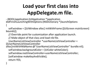 Custom cell in objective c | PPTX | Computing | Technology & Computing