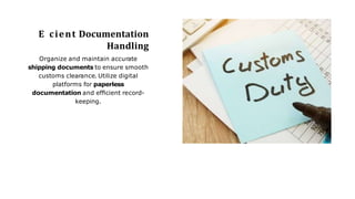 Efficient customs clearance strategies by cargomate logistics | PPTX