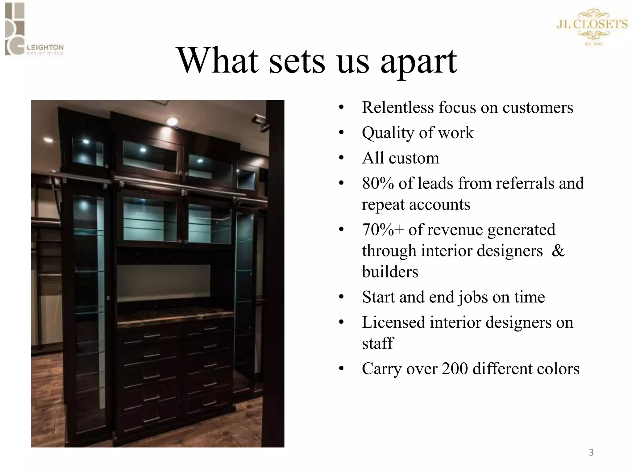 Custom Closets | JL Closets - A Brief History | PPT
