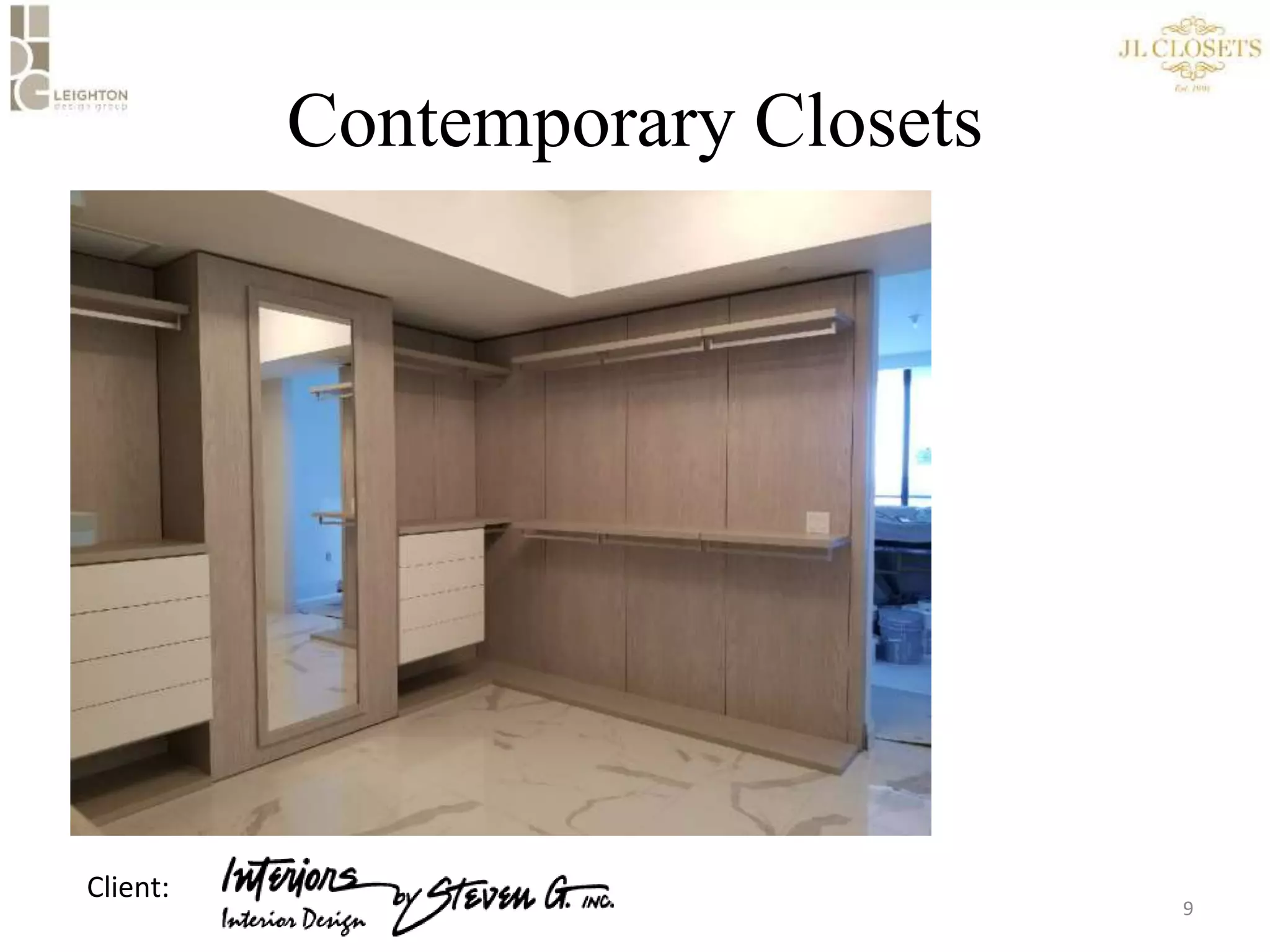 Custom Closets | JL Closets - A Brief History | PPT