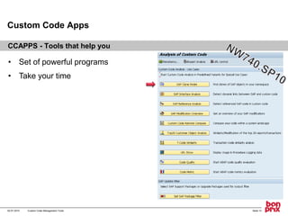 Custom code management & tools | PPT