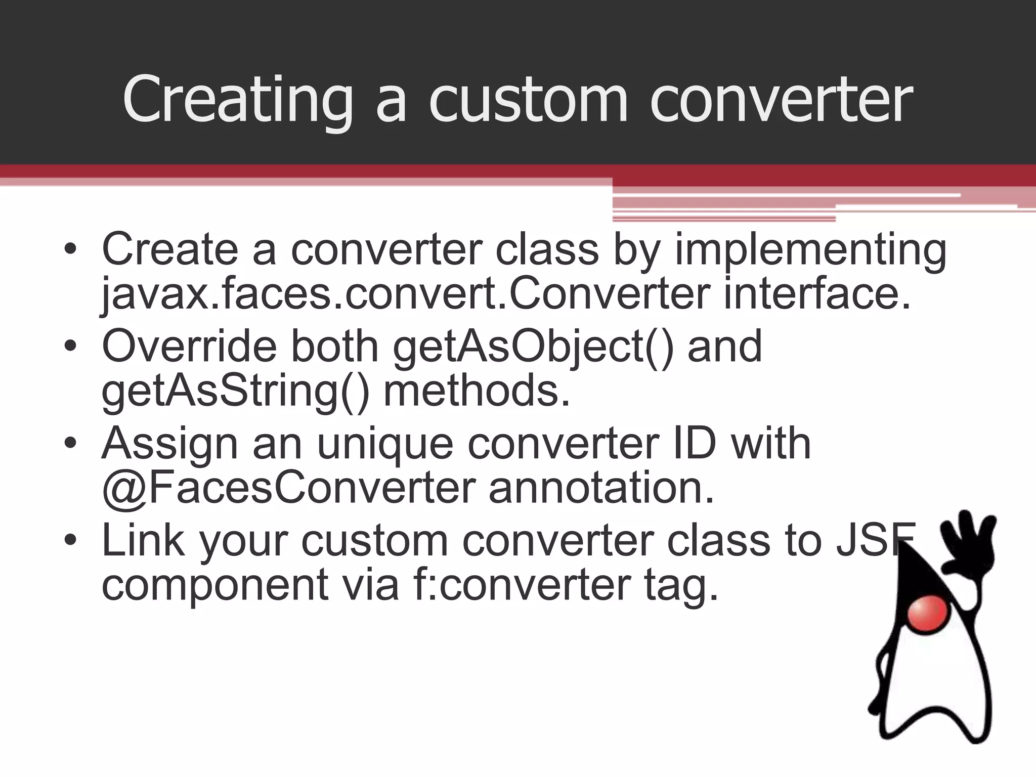 Custom Components In Jsf Ppt