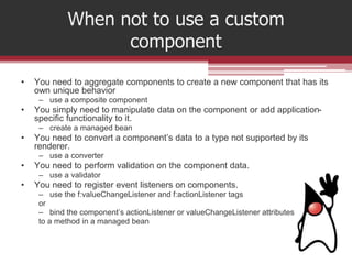 Custom components in JSF | PPT