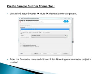Custom connector development using mule DevKit | PPT