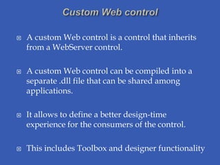 Custom controls | PPTX | Web Design and HTML | Internet