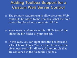 Custom controls | PPTX | Web Design and HTML | Internet