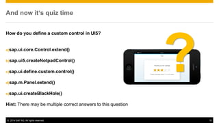 Developing Custom Controls with UI5 (OpenUI5 video lecture) | PDF