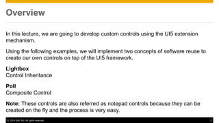 Developing Custom Controls with UI5 (OpenUI5 video lecture) | PDF