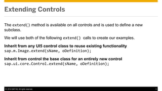 Developing Custom Controls with UI5 (OpenUI5 video lecture) | PDF