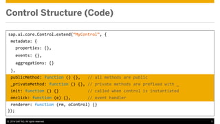 Developing Custom Controls with UI5 (OpenUI5 video lecture) | PDF