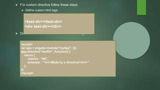 Custom directive and scopes | PPT