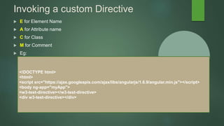 Custom directive and scopes | PPT