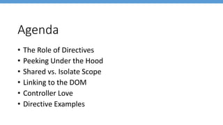 Building AngularJS Custom Directives | PPTX | Web Development | Internet