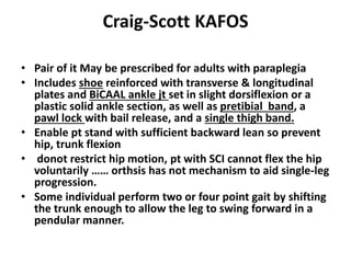 Custom made Orthoses | PPT