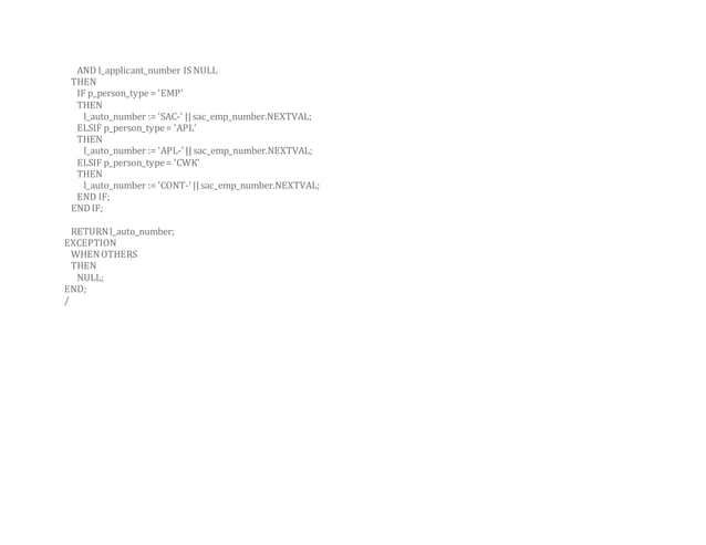 Custom employee number generation | PPT
