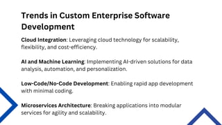 Custom Enterprise Software Development | PPT