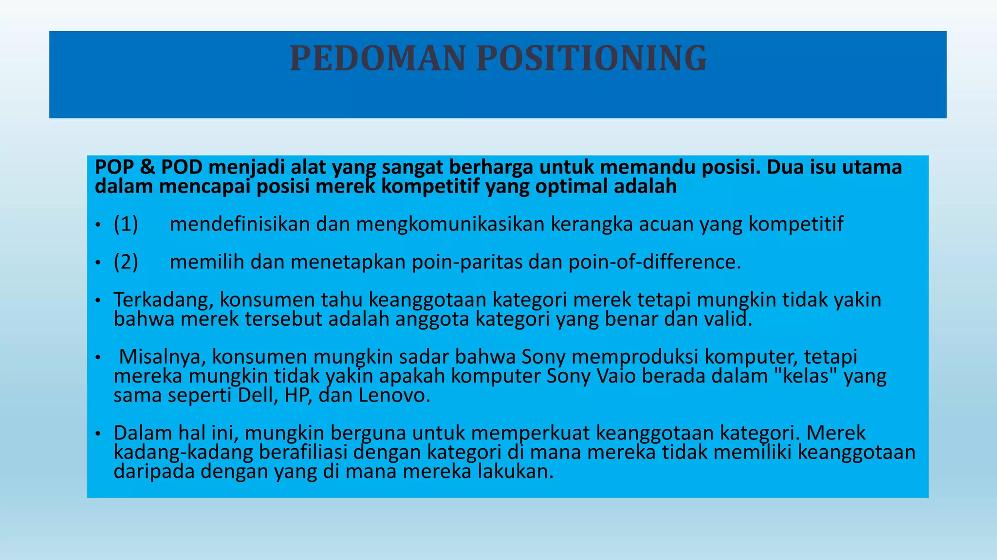 Ekuitas Merek Berbasis Pelanggan dan Positioning Merek | PDF