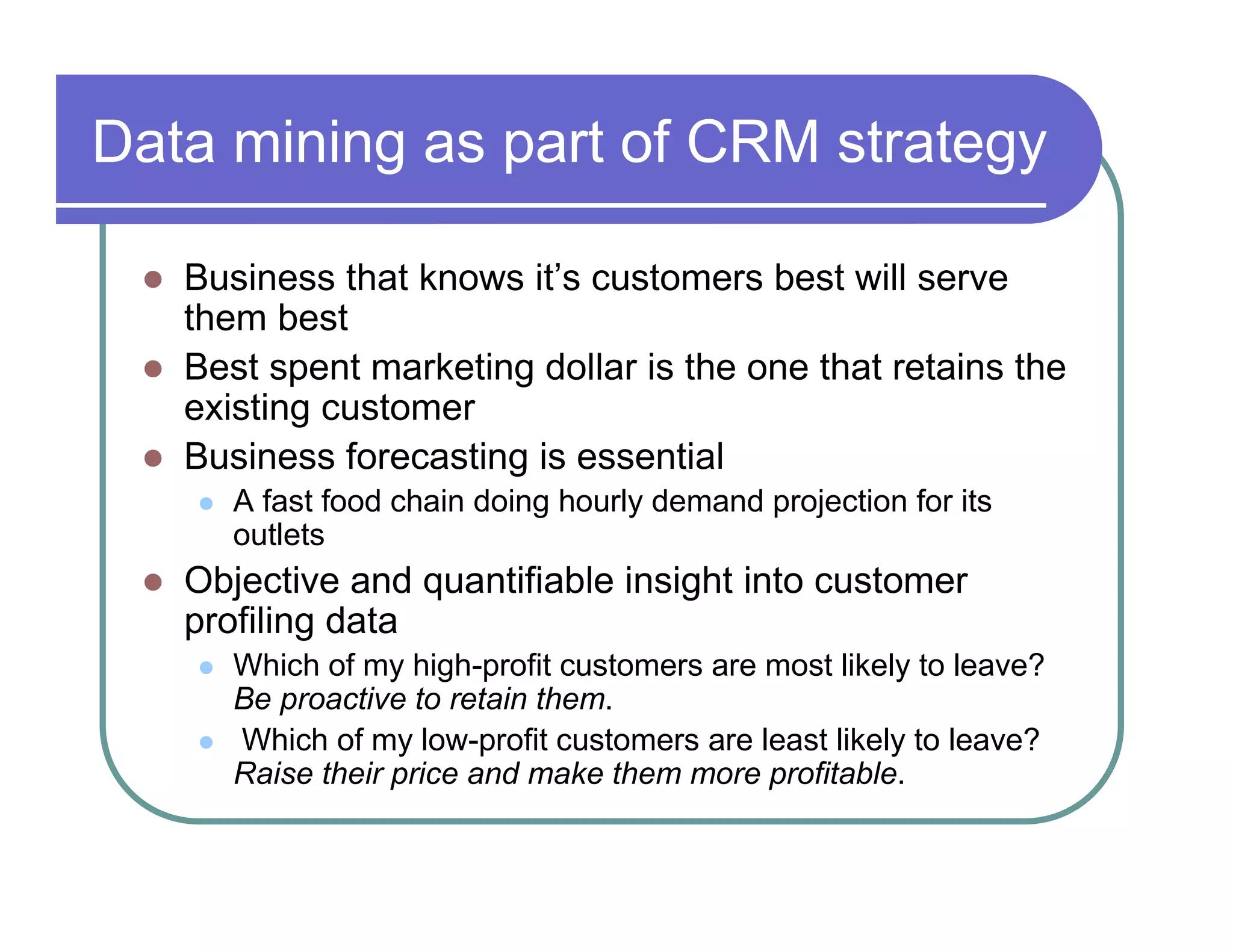 Customer Centric Data Mining | PDF