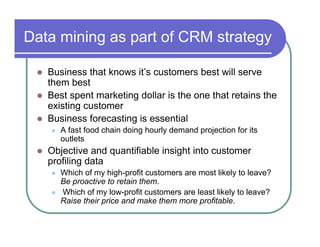 Customer Centric Data Mining | PPT