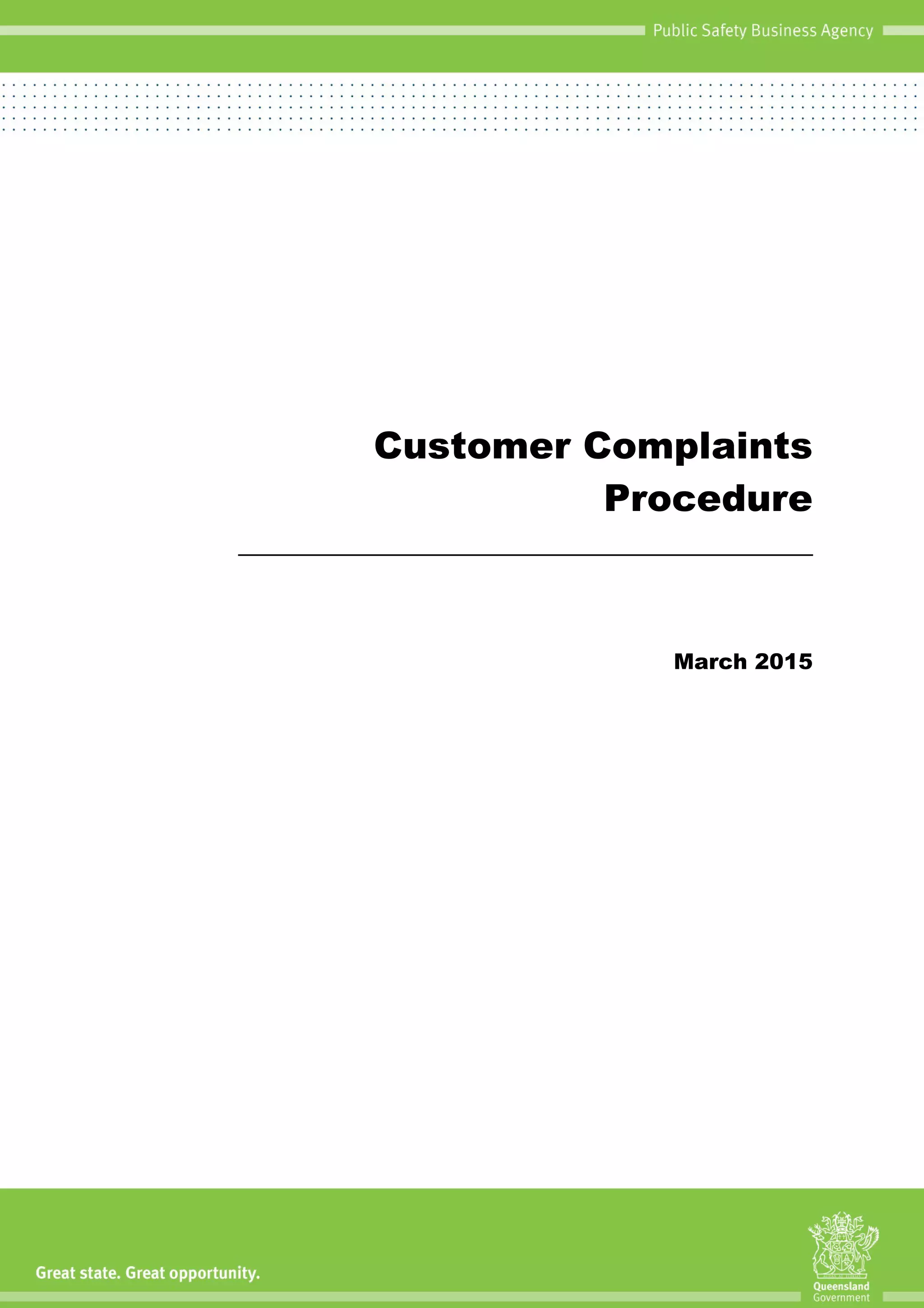 Customer complaints-procedure | PDF | Consumer Issues | Business