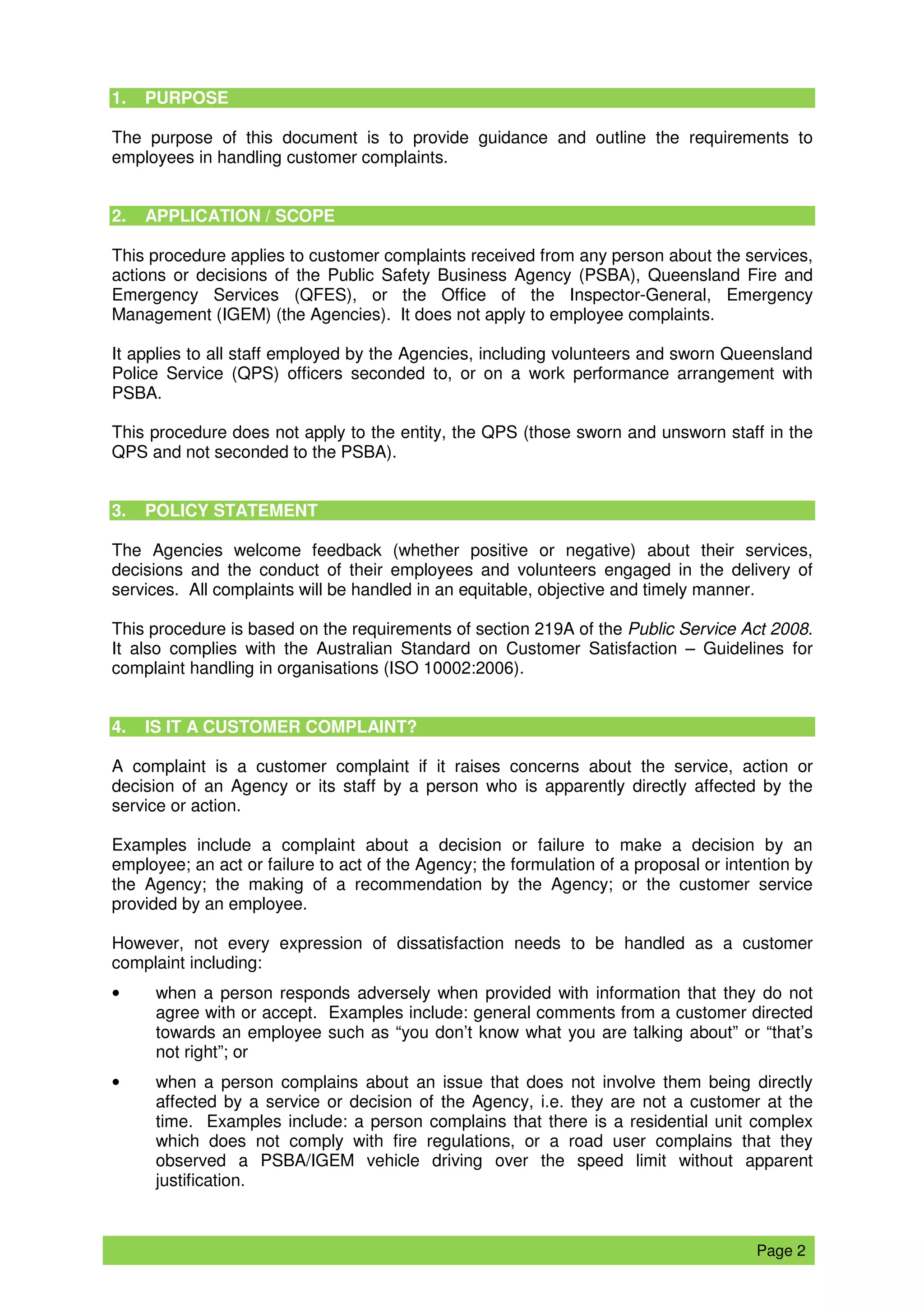 Customer complaints-procedure | PDF | Consumer Issues | Business