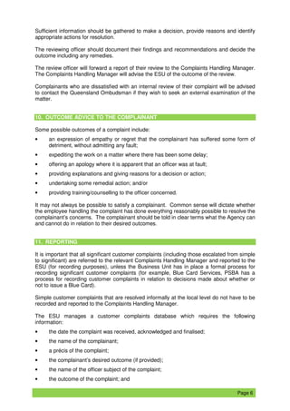 Customer complaints-procedure | PDF | Consumer Issues | Business